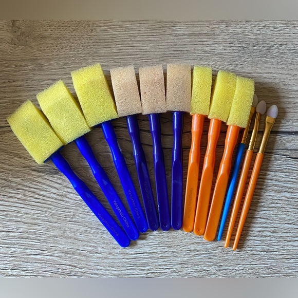 Office | Pack Of 12 Art Sponge Brushes For Crafts And Painting | Poshmark